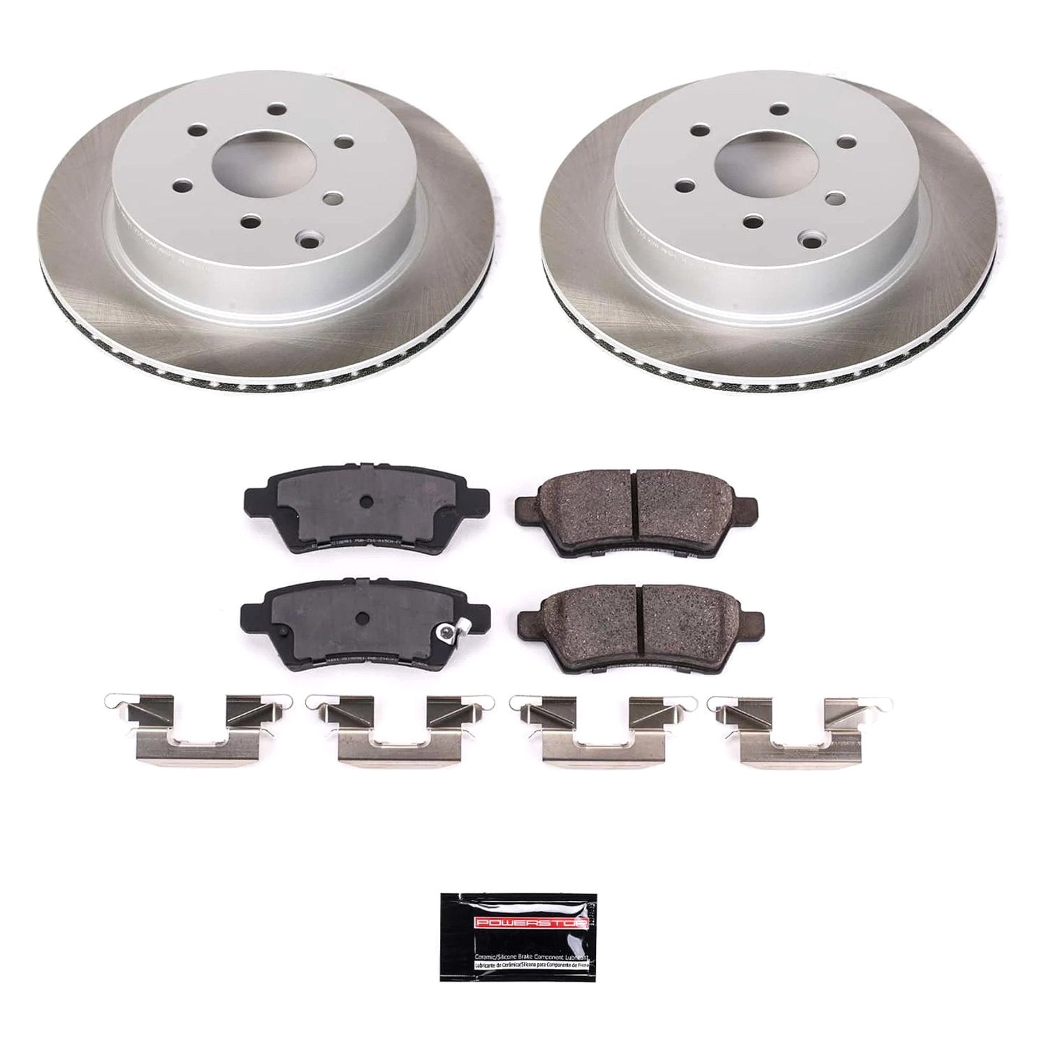 PowerStop® SC147 - Semi Coated Rear Disc Brake Kit
