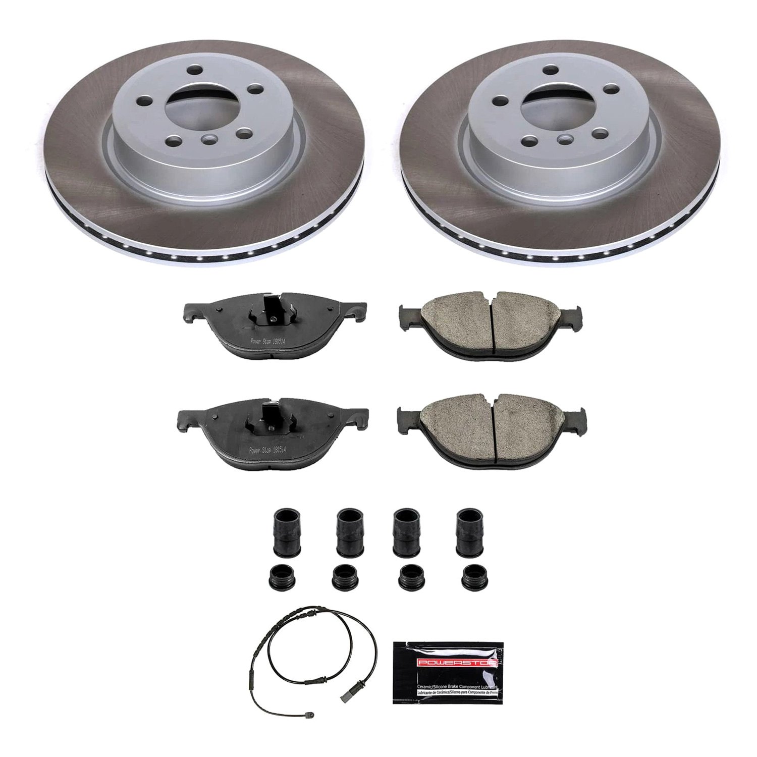 PowerStop® SC7162 - Semi Coated Front Disc Brake Kit