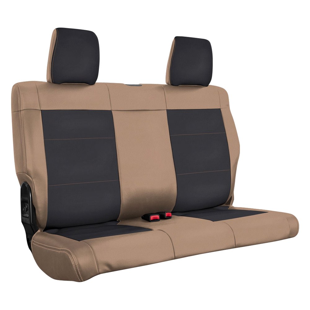 PRP Seats® B018-04 - 2nd Row Black/Tan with Tan Stiching Seat Cover