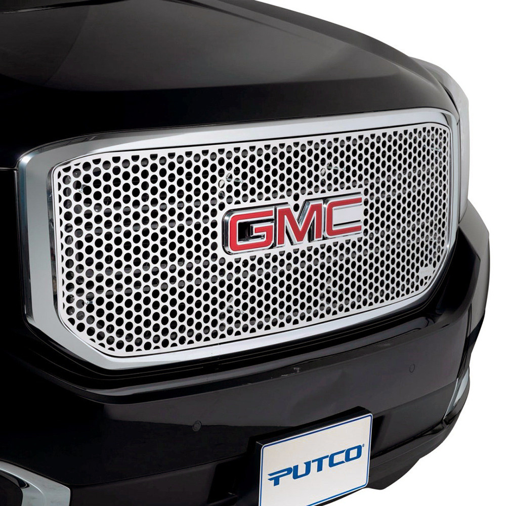 Putco® 84156 - 4-Pc Polished Round Punch CNC Machined Main Grille