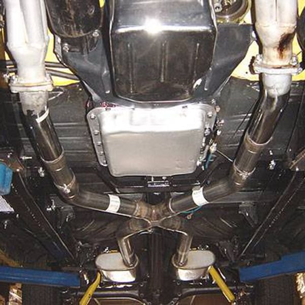 Pypes Performance Exhaust® SGC46S - 409 SS H-Bomb Crossmember-Back ...