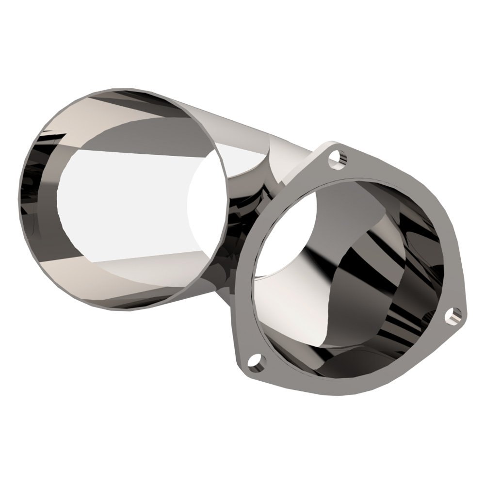 QTP® - Stainless Steel Polished Exhaust Cutout Y-Pipe
