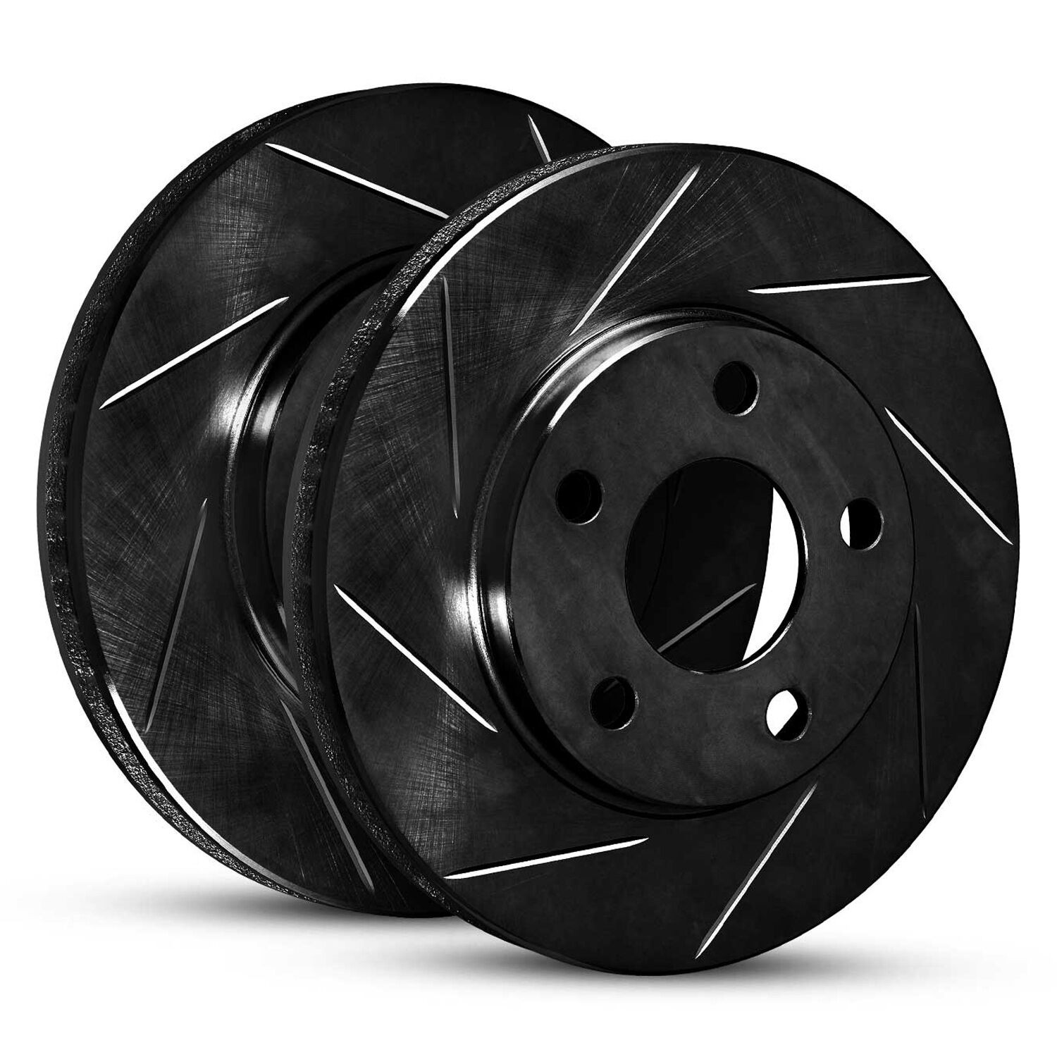 R1 Concepts® WCPN1-80077 - Slotted Rear Brake Rotor Set