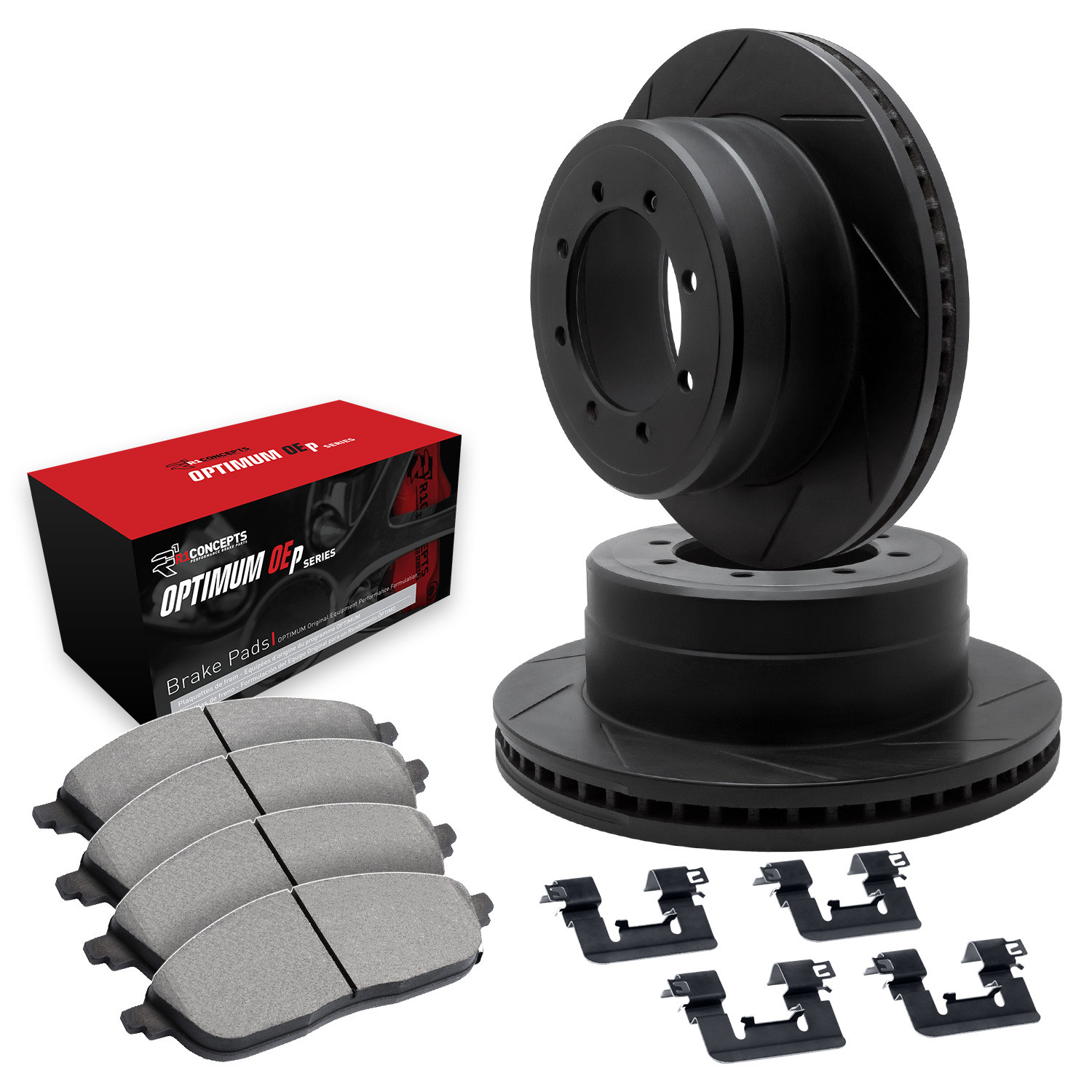 R1 Concepts® - Slotted Brake Kit with 5000 OE Pads