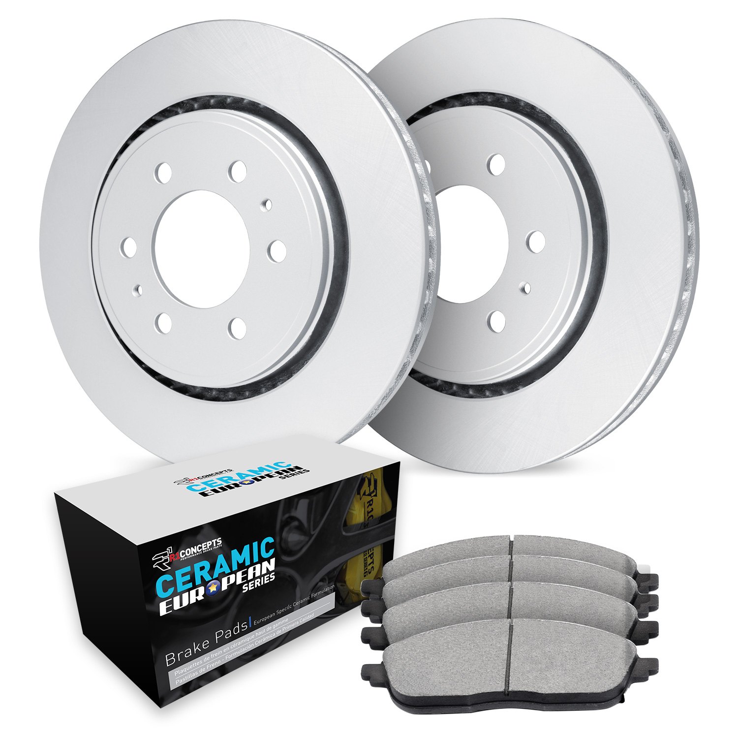 R1 Concepts® WDTN1-48007 - Brake Kit with Euro Ceramic Pads