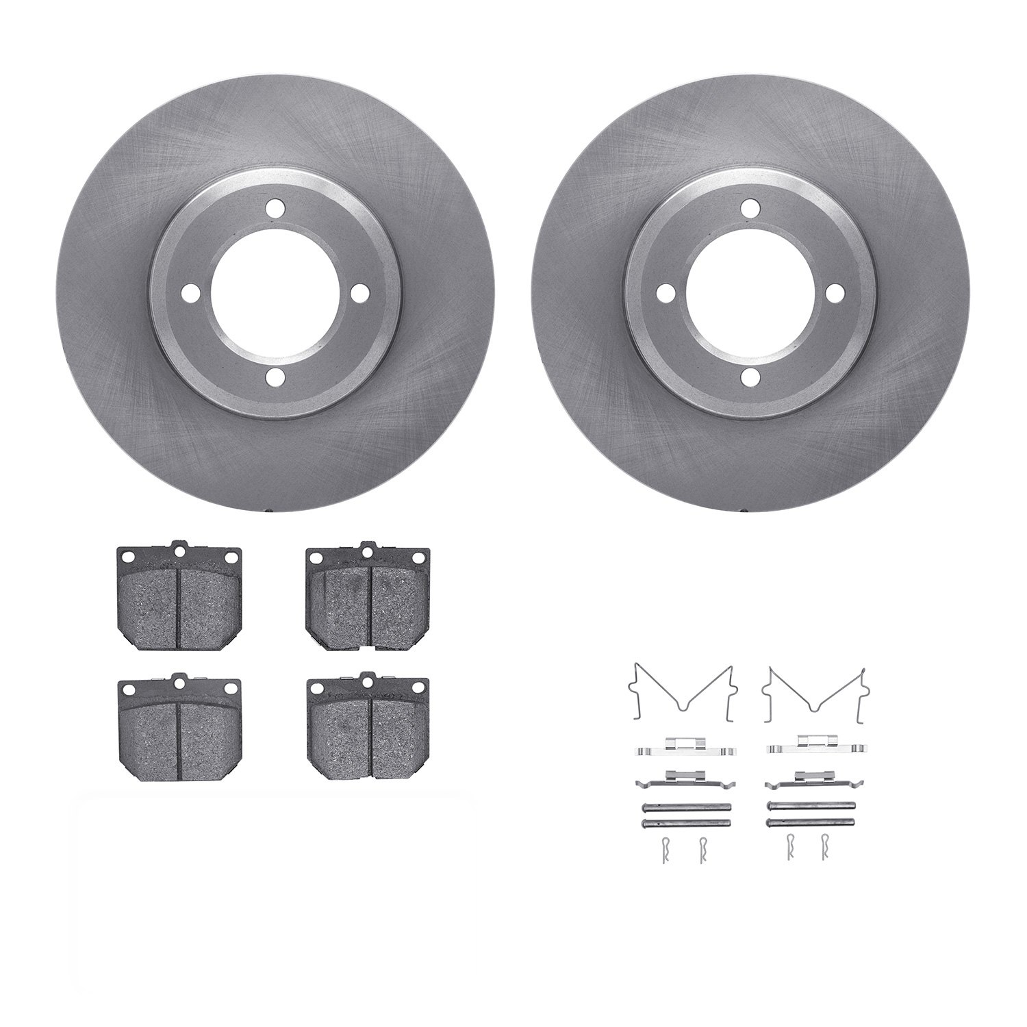 R1 Concepts® WFWH1-76005 - eLINE Series Front Brake Kit with Ceramic Pads