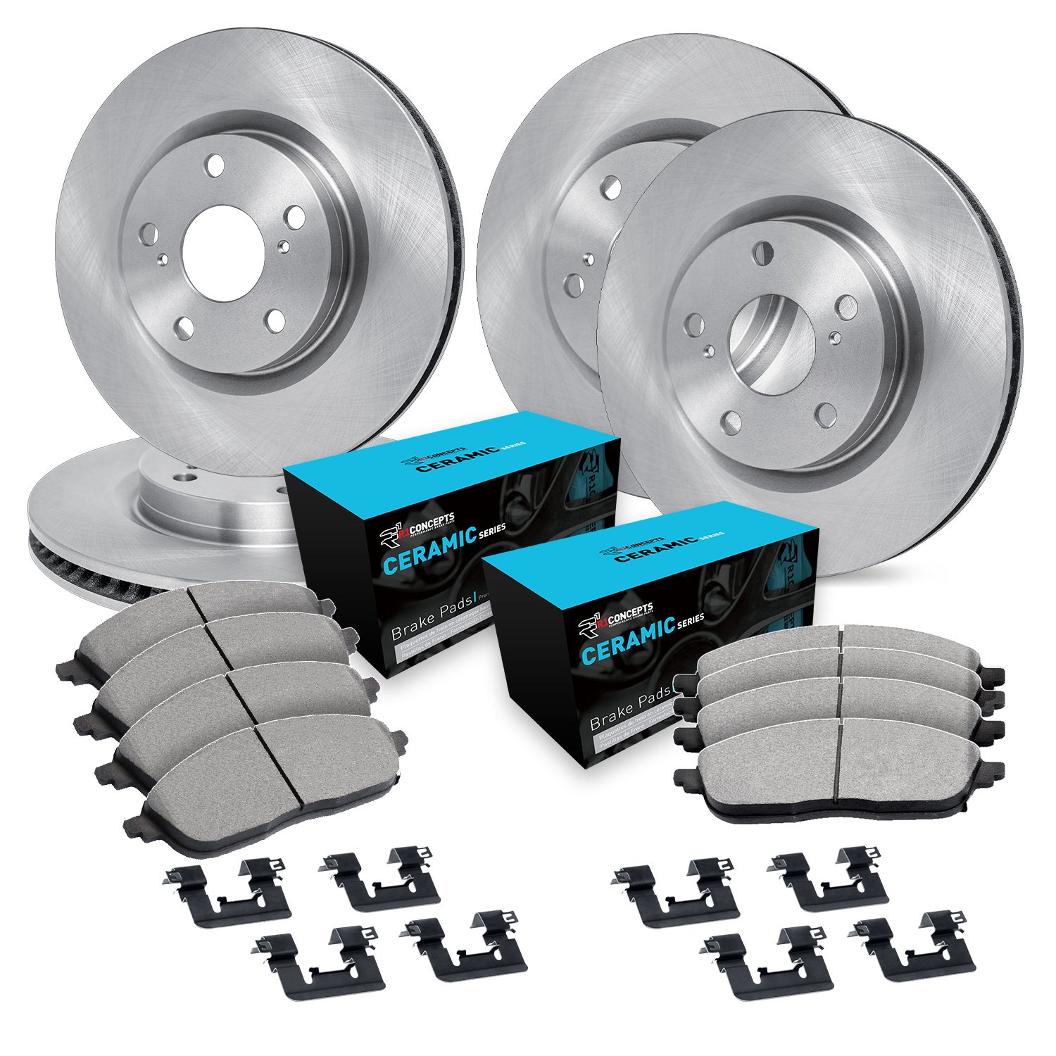 R1 Concepts® - eLINE Series Brake Kit with Ceramic Pads
