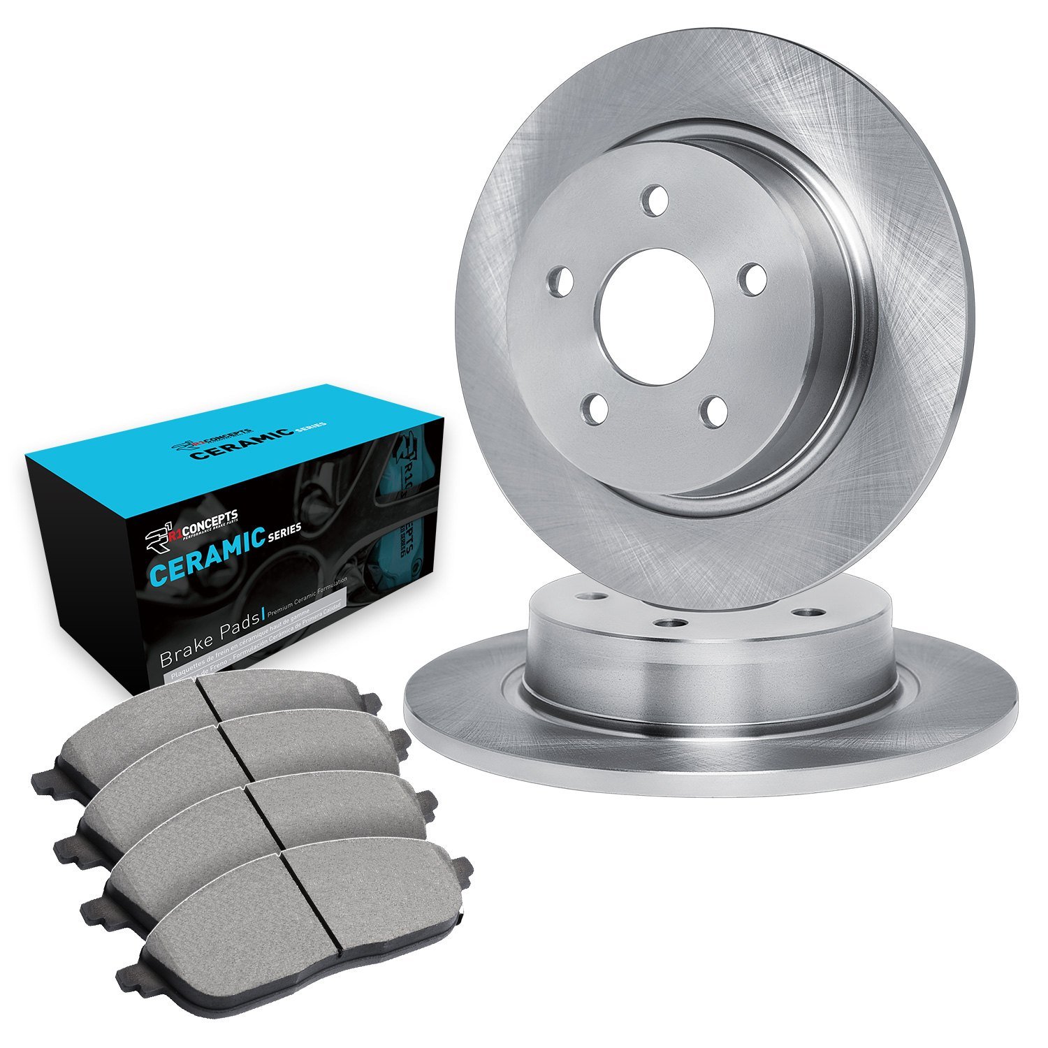 R1 Concepts® WFWN1-80085 - eLINE Series Rear Brake Kit with Ceramic Pads
