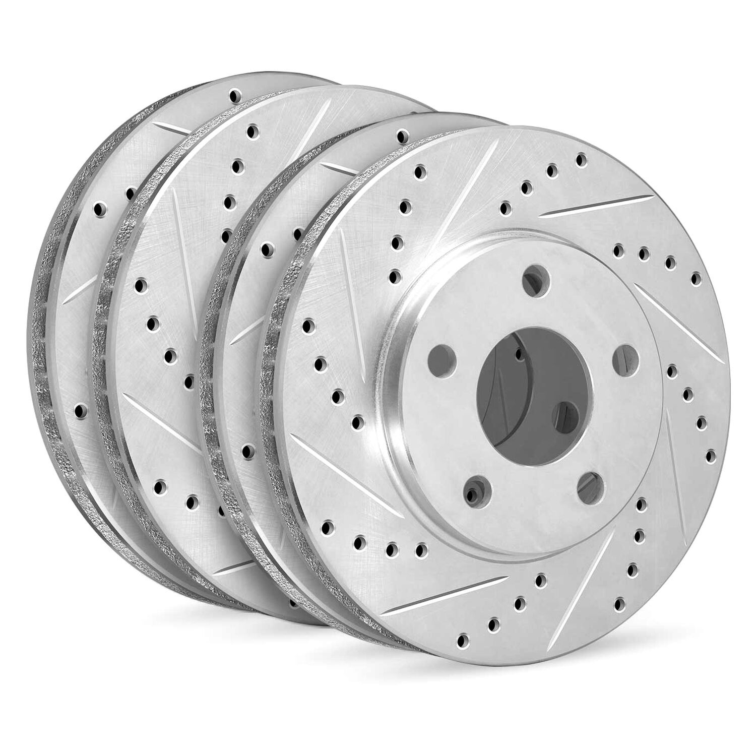R1 Concepts® WGPN2-63093 - Drilled and Slotted Front and Rear Brake ...