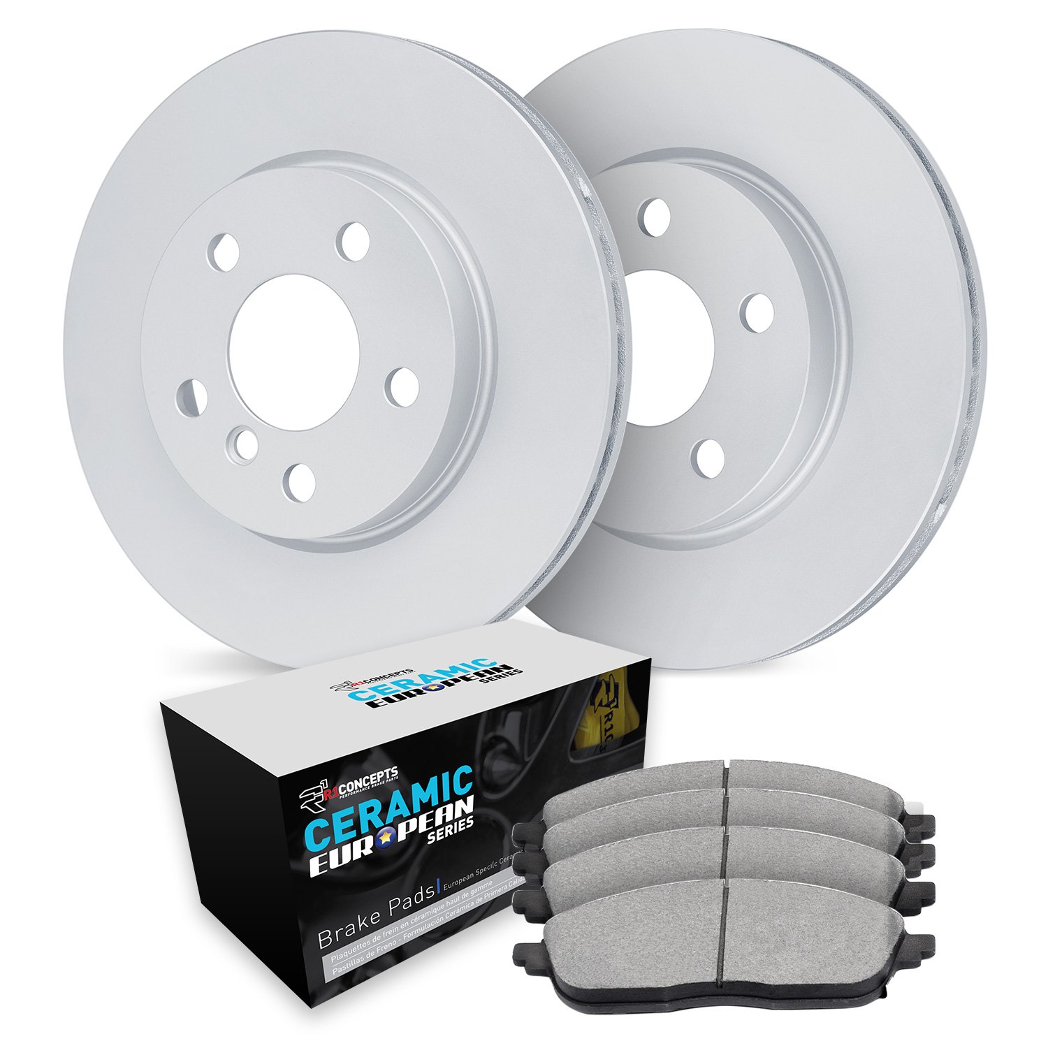 R1 Concepts® WJTN1-74001 - Brake Kit with Euro Ceramic Pads
