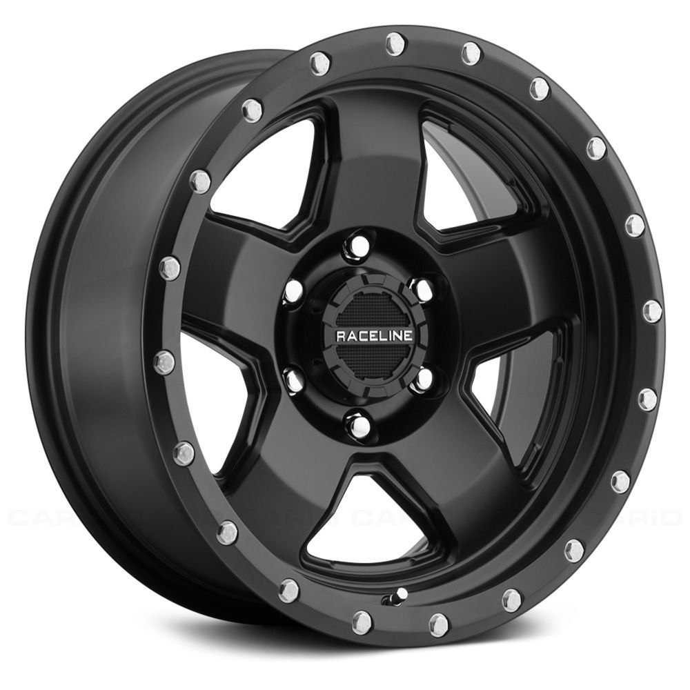 RACELINE® 937B COMBAT Wheels - Satin Black Rims