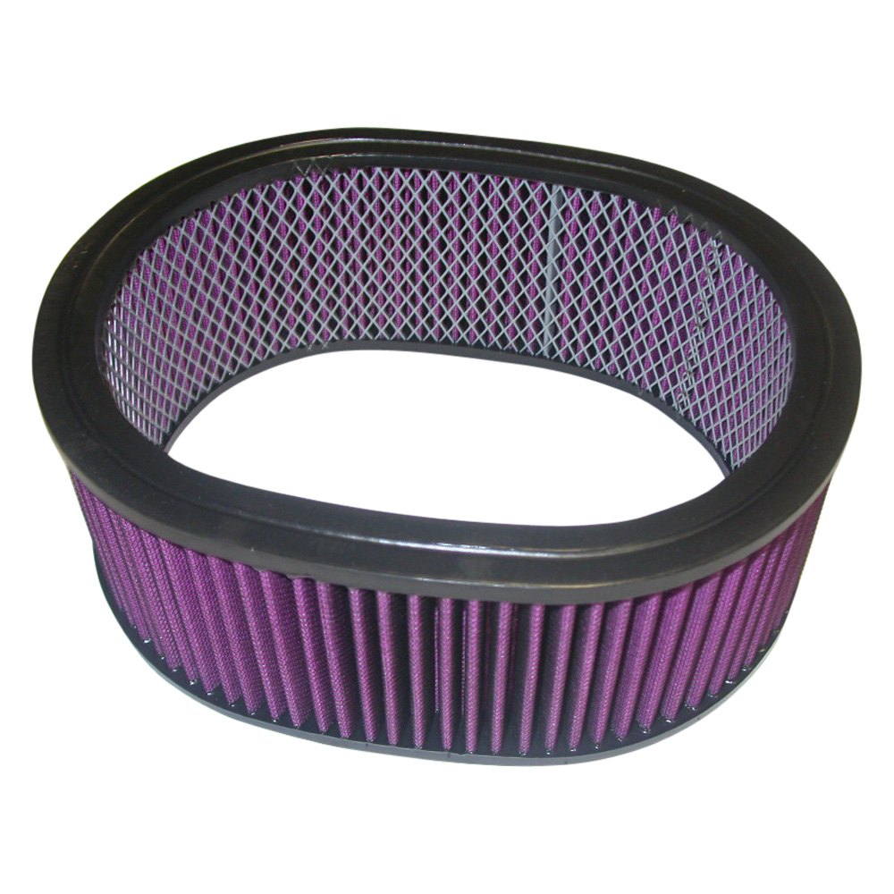 Racing Power Company® R2126 - Oval Red Air Filter (12" OD x 4" H)