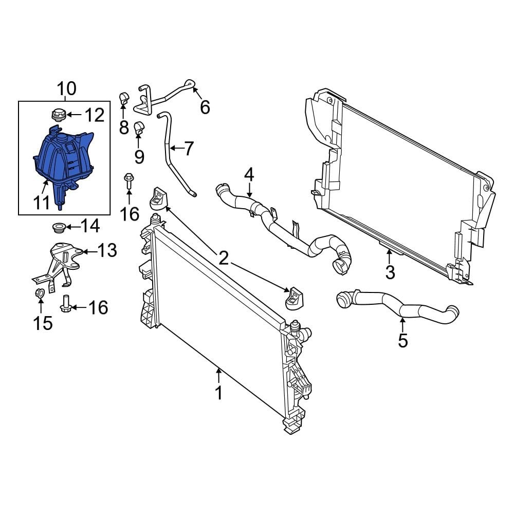 Ram OE 52014880AA - Engine Coolant Reservoir