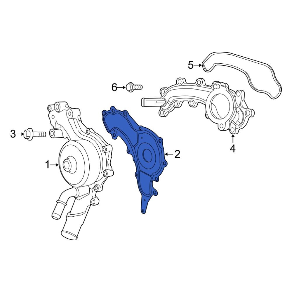 Ram OE 68214109AB - Engine Water Pump Gasket