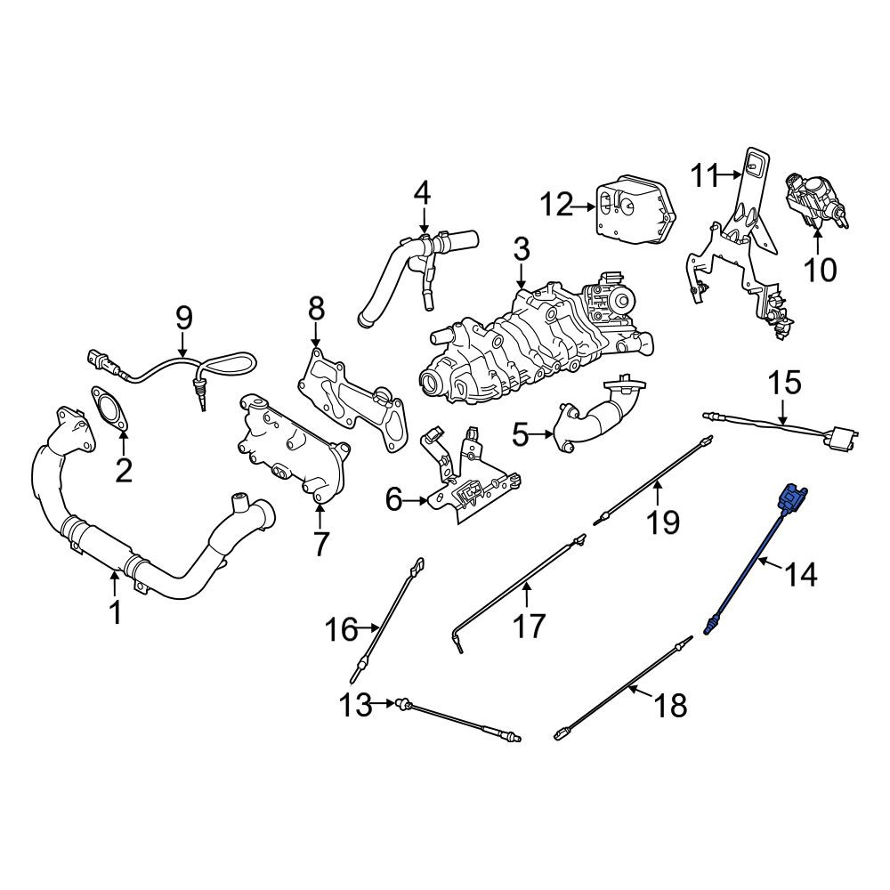 Ram OE 68249511AB - Nitrogen Oxide (NOx) Sensor