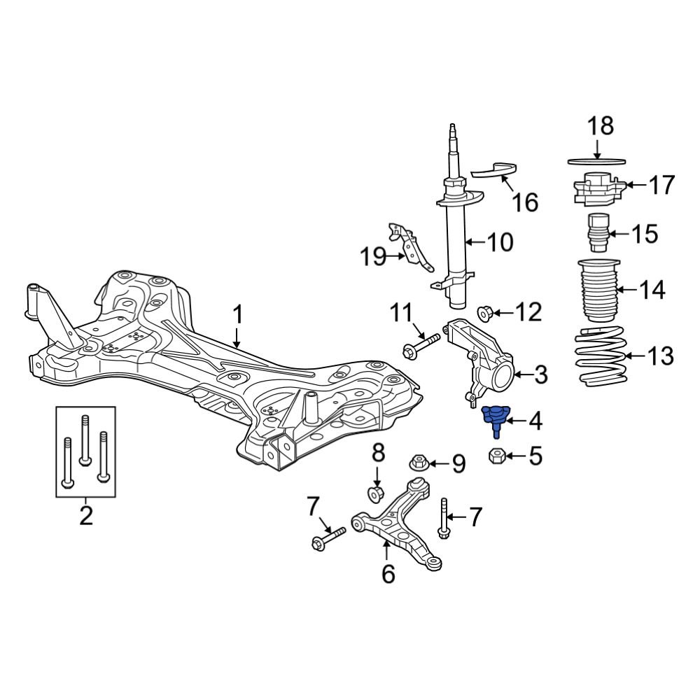 Ram OE 68167888AB - Front Suspension Ball Joint