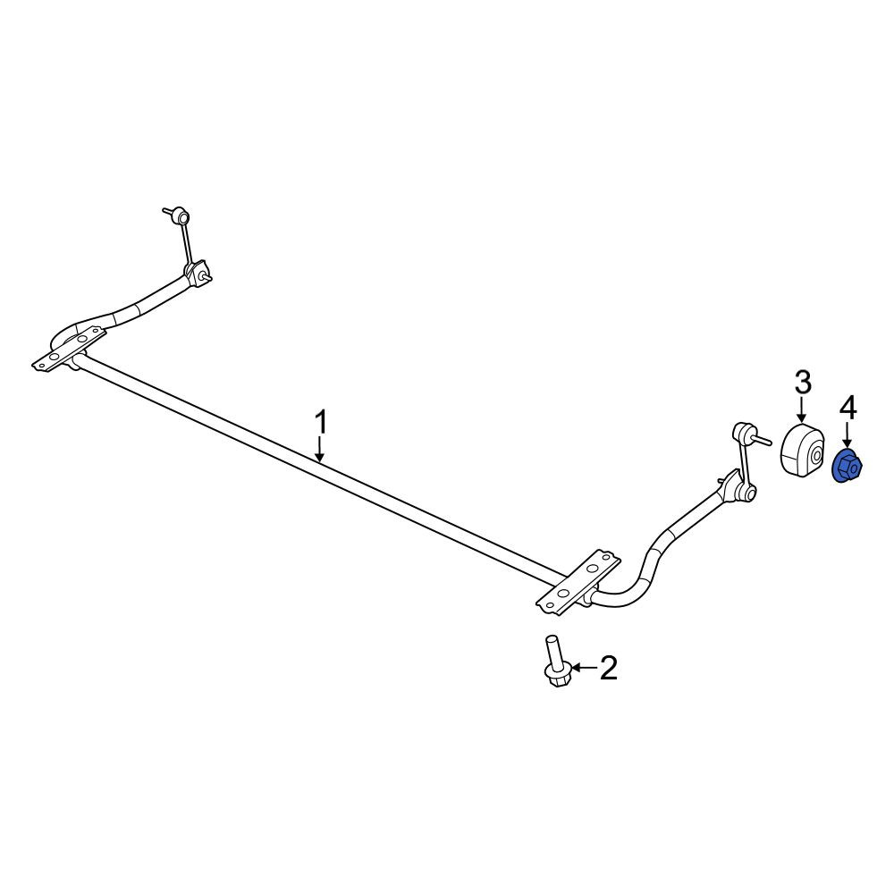 Ram OE 6106210AA - Front Suspension Stabilizer Bar Link Nut