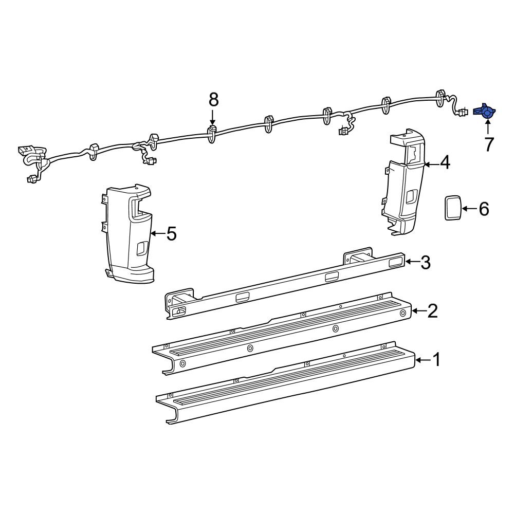 Ram OE 52112205AA - Rear Parking Aid Sensor