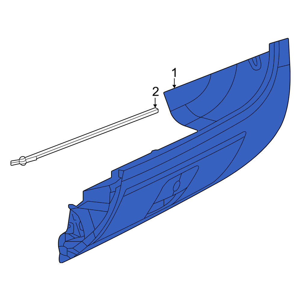 Ram OE 5RA45JXWAD - Front Glove Box Assembly