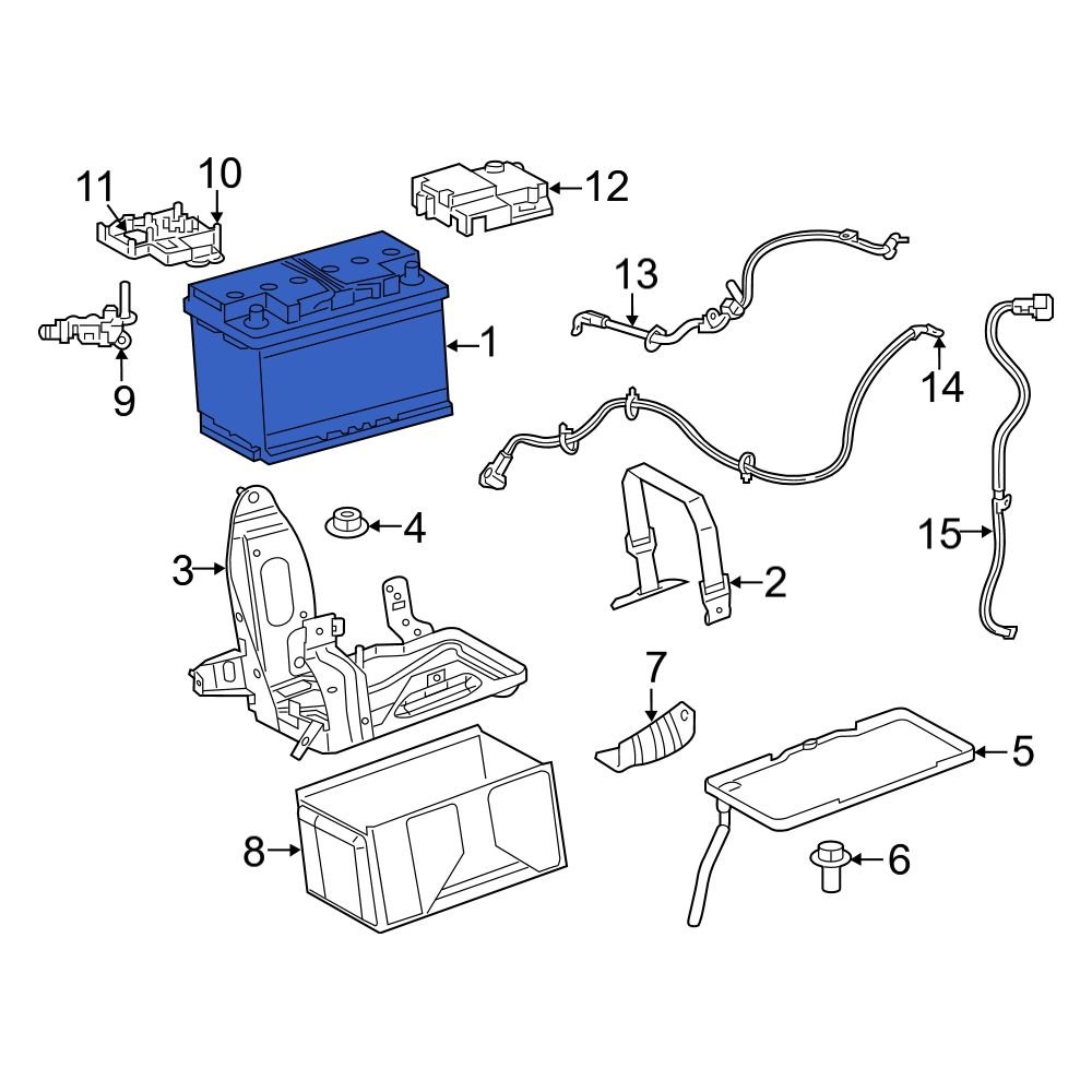 Ram OE BBH6F001AA - Vehicle Battery