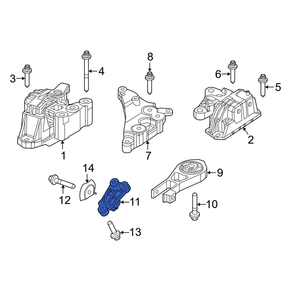 Ram OE 68363996AA - Engine Mount Support Bracket