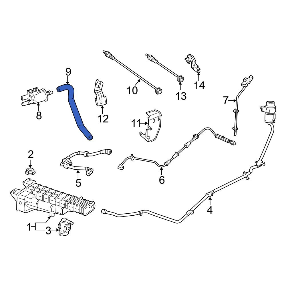 Ram OE 4627376AB - Evaporative Emissions System Lines