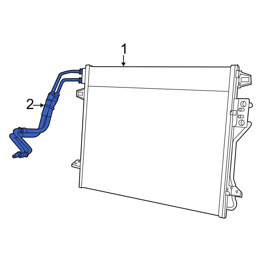 Ram OE 5005204AG - Automatic Transmission Oil Cooler Hose Assembly