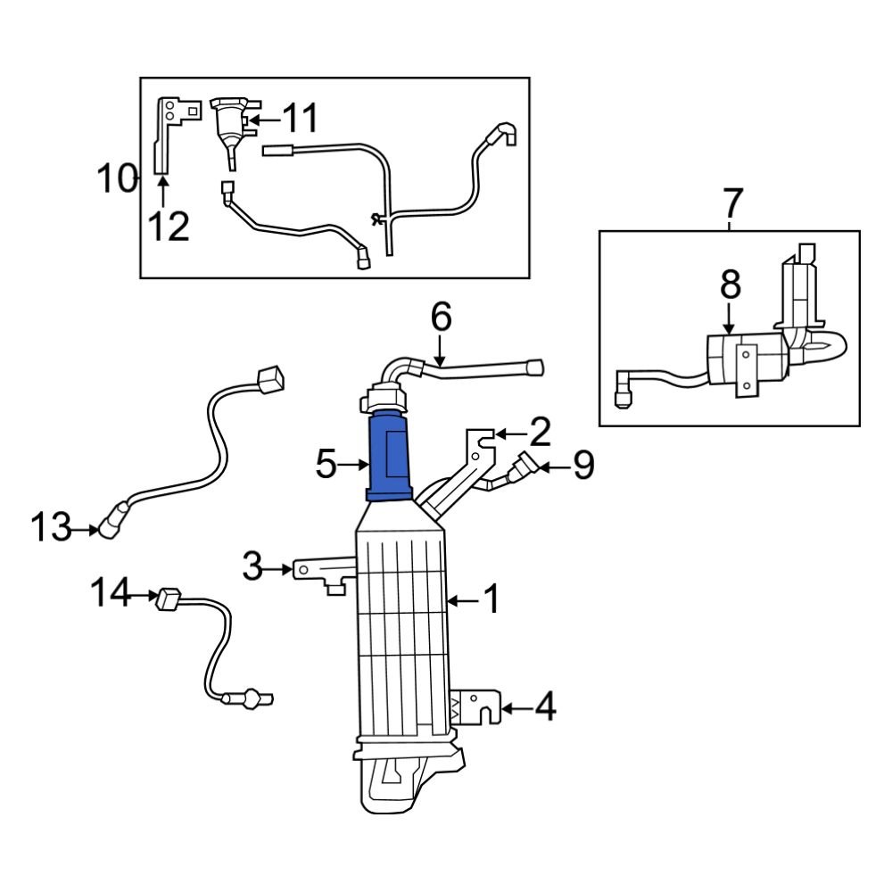 Ram OE 52129436AB - Evaporative Emissions System Leak Detection Pump Seal