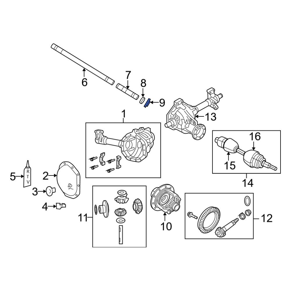 Ram OE 52069706AB - Front Drive Axle Shaft Seal