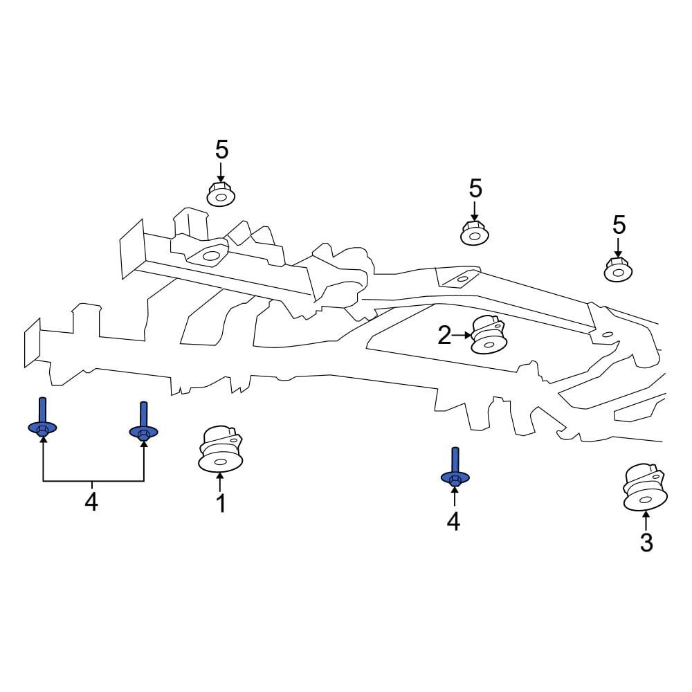 Ram OE 6508326AA - Front Frame Rail Bolt