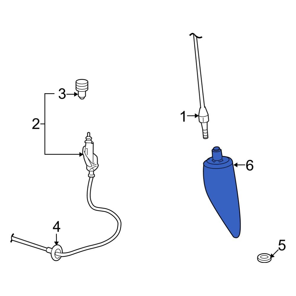 Ram OE 5064395AF - Radio Antenna Base