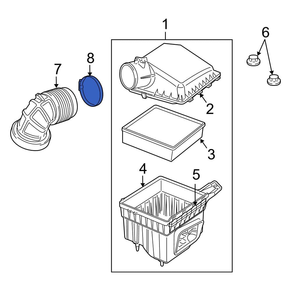 Ram OE 53034045AB - Engine Air Duct Clamp