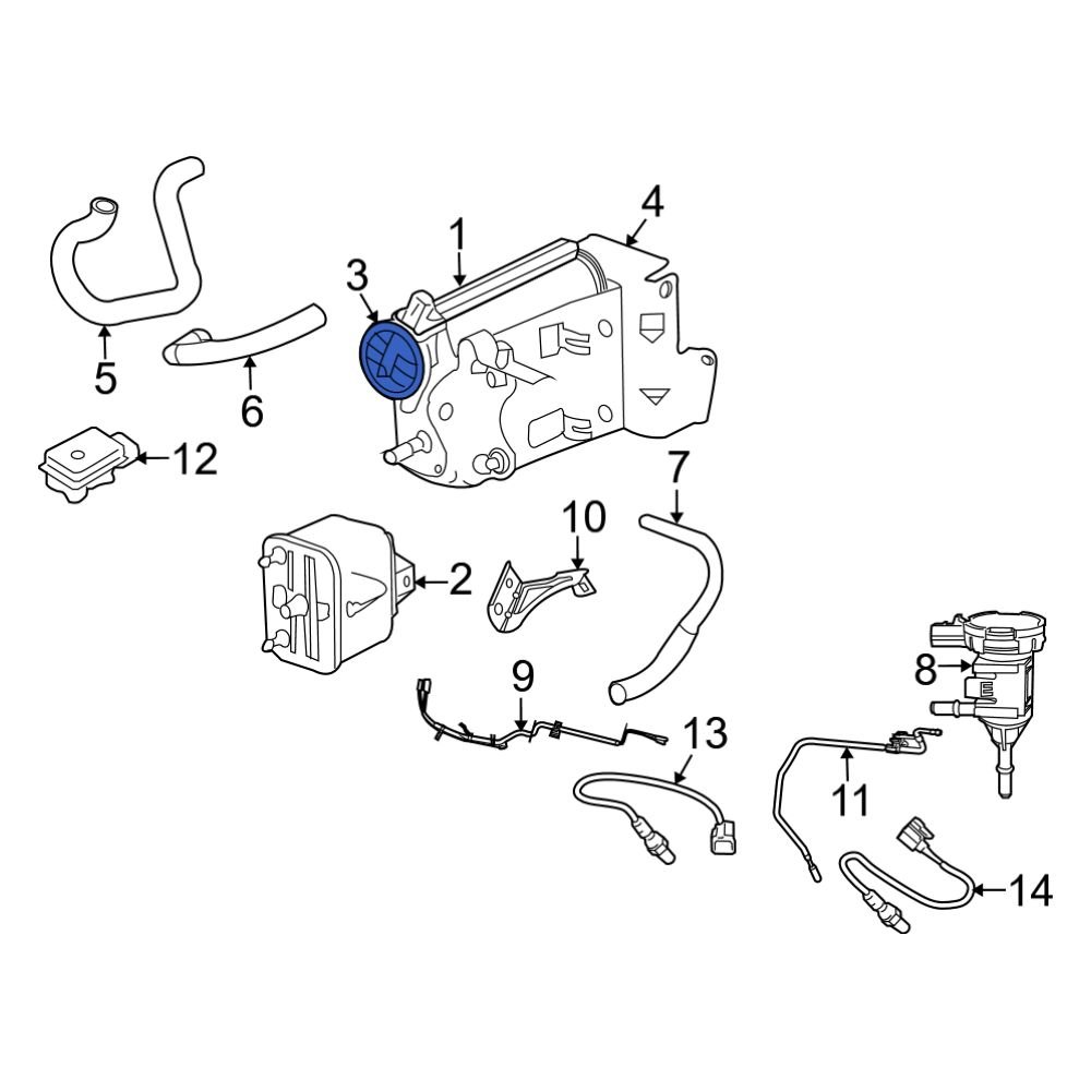 Ram OE 4861962AD - Evaporative Emissions System Leak Detection Pump