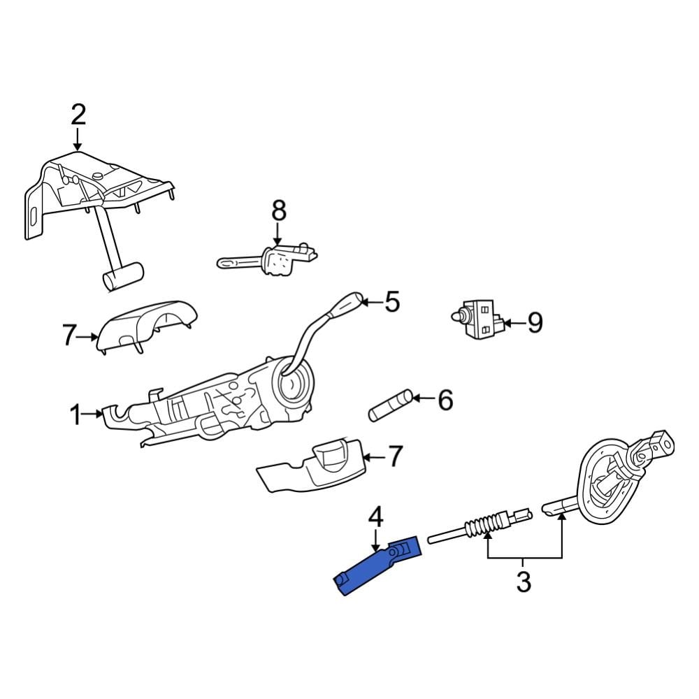 Ram OE 5057596AB - Lower Steering Shaft