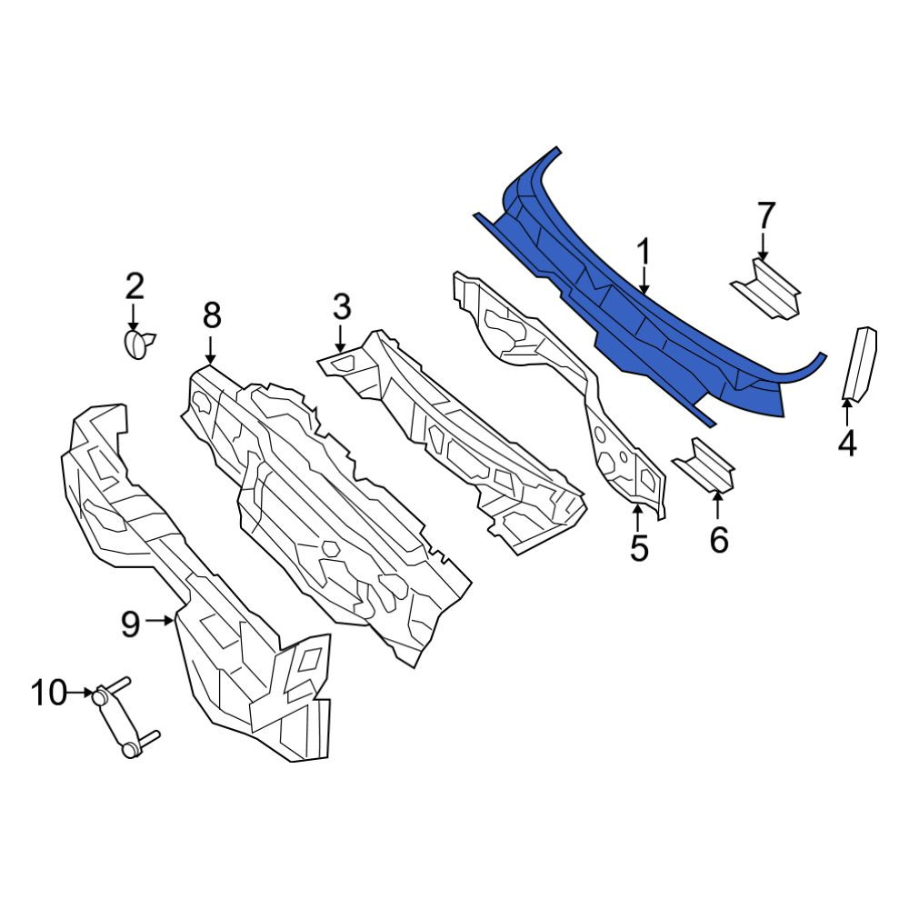 Ram OE 55112305AD - Cowl Cover