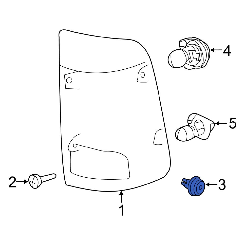 Ram OE 68061648AA - Tail Light Clip