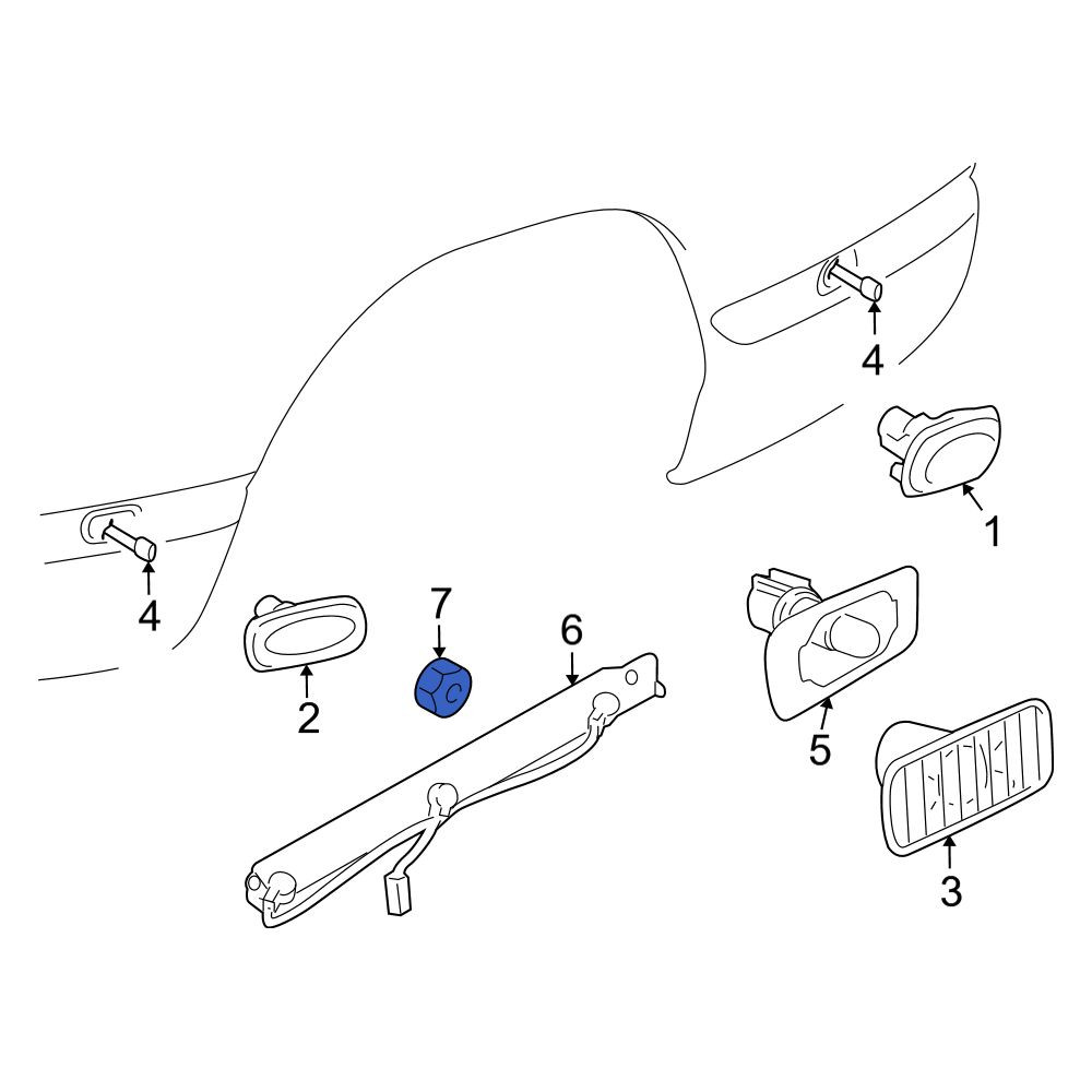 Ram OE 6509432AA - Clearance Light Assembly Nut
