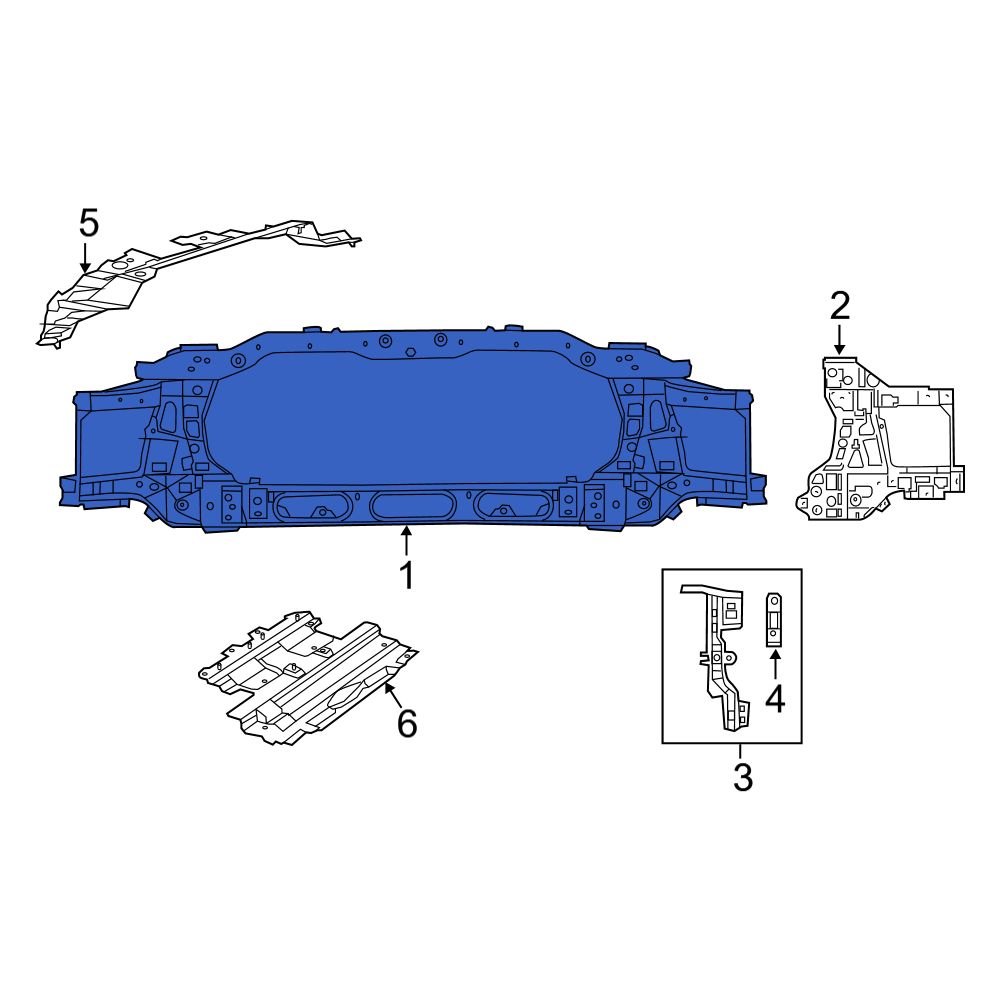 Ram OE 68197334AA - Front Radiator Support Panel