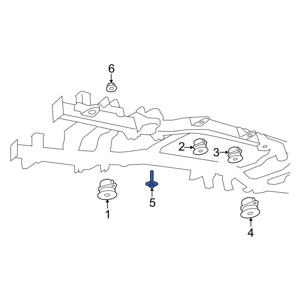 Ram OE 6508326AA - Frame Rail Bolt