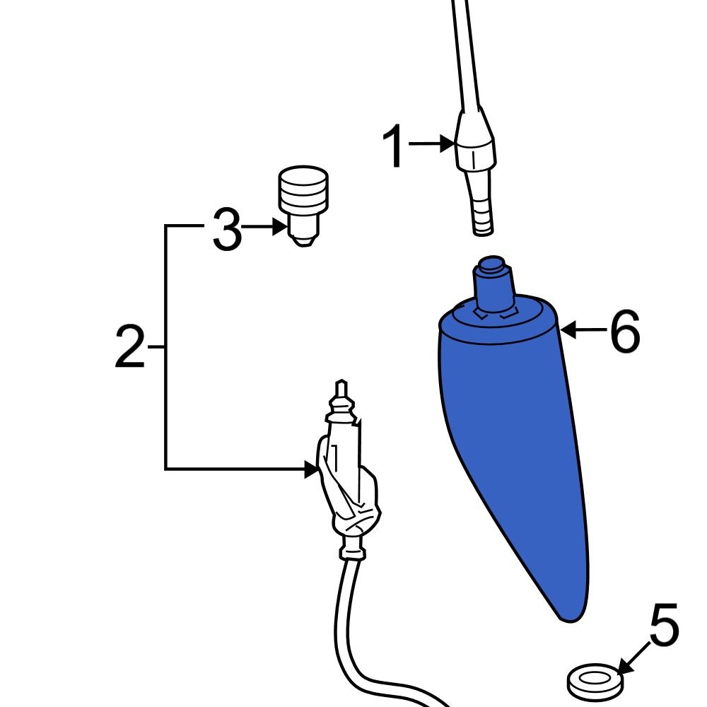 Ram OE 5064395AF - Radio Antenna Base