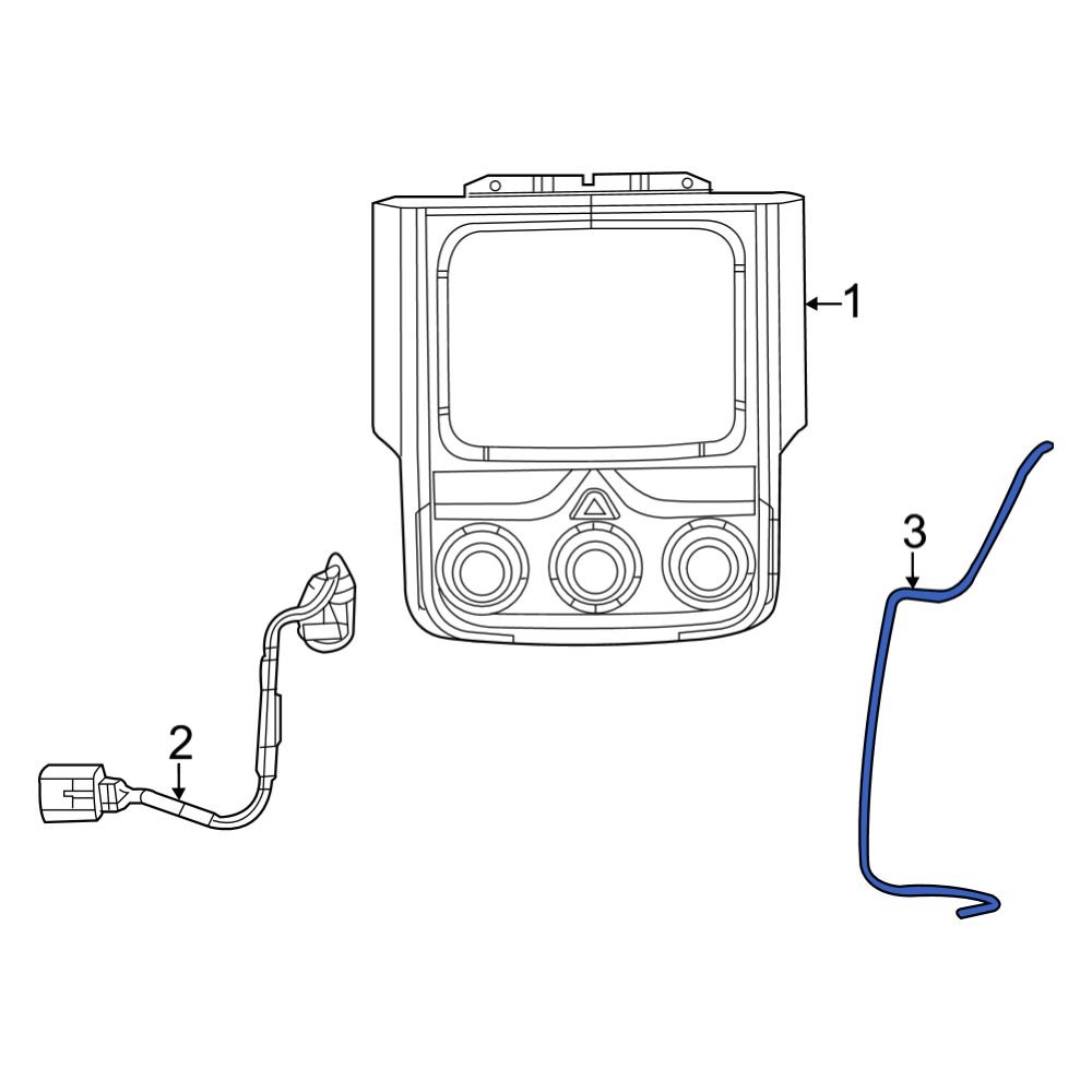 Ram OE 68096415AD - Park Assist Camera Wiring Harness