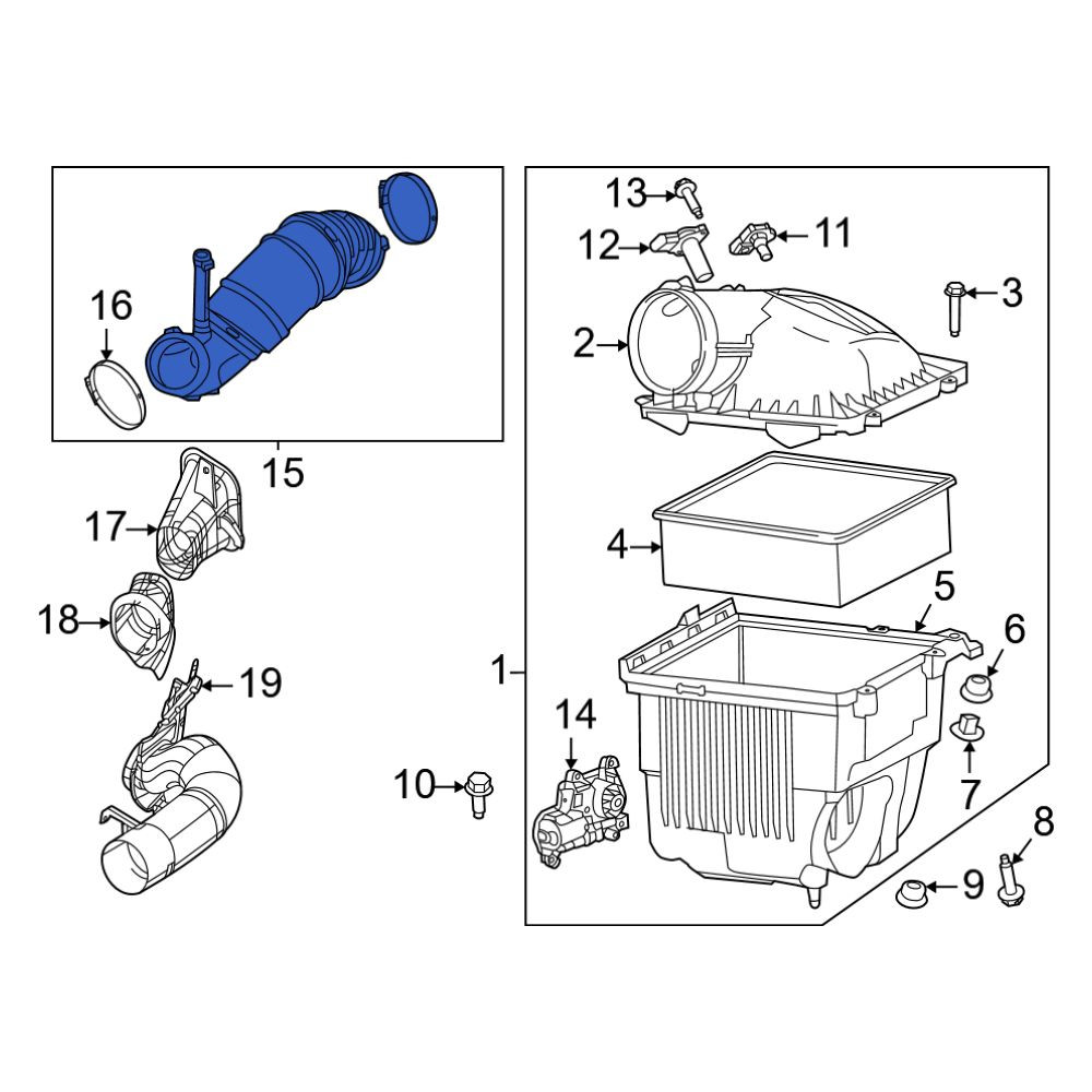 Ram OE 53032944AL - Engine Air Intake Hose