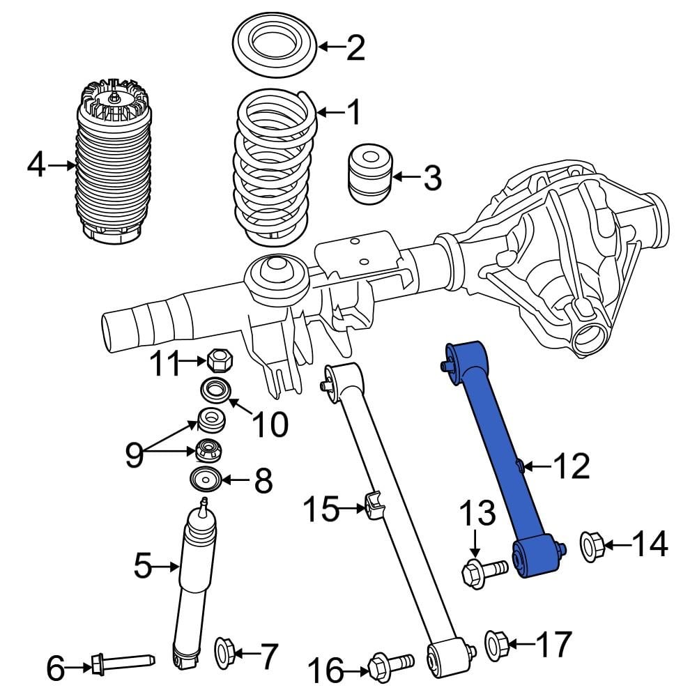 Ram OE 68377469AD - Front Left Suspension Trailing Arm