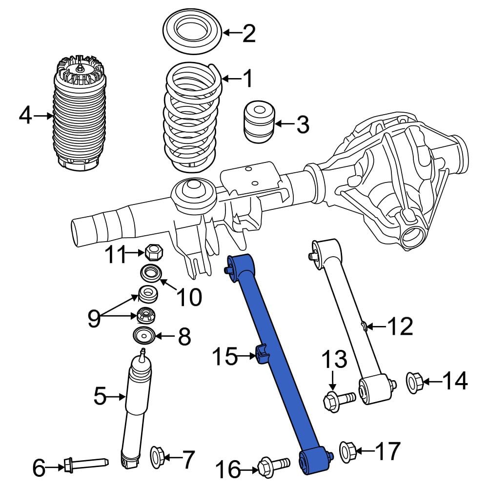 Ram OE 68377469AD - Front Left Suspension Trailing Arm