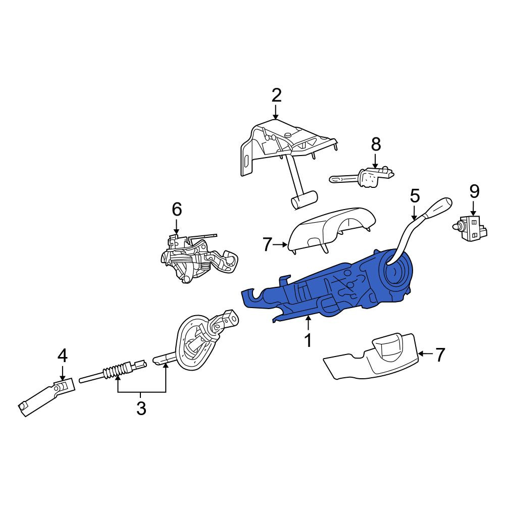 Ram OE 68470760AA - Steering Column