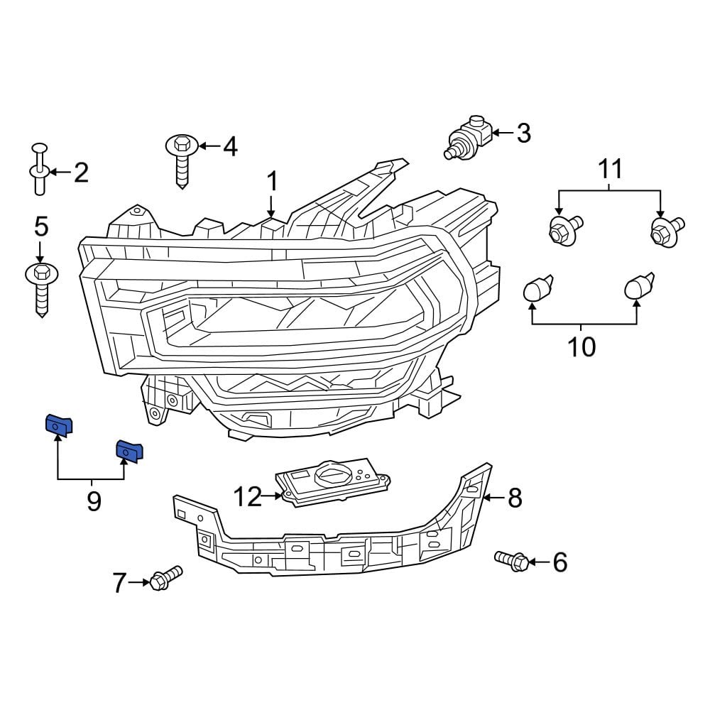 Ram OE 68404464AA - Headlight Mounting Nut