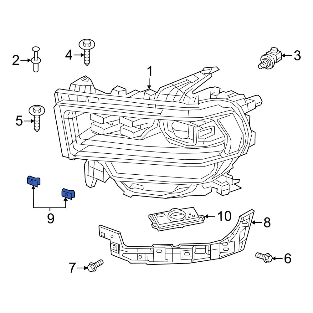 Ram OE 68448972AA - Headlight Mounting Nut