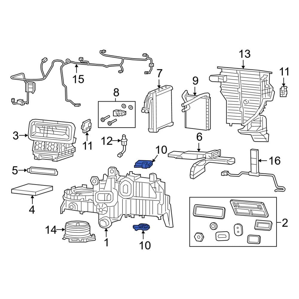 Ram OE 68396059AB - HVAC Air Inlet Door Actuator
