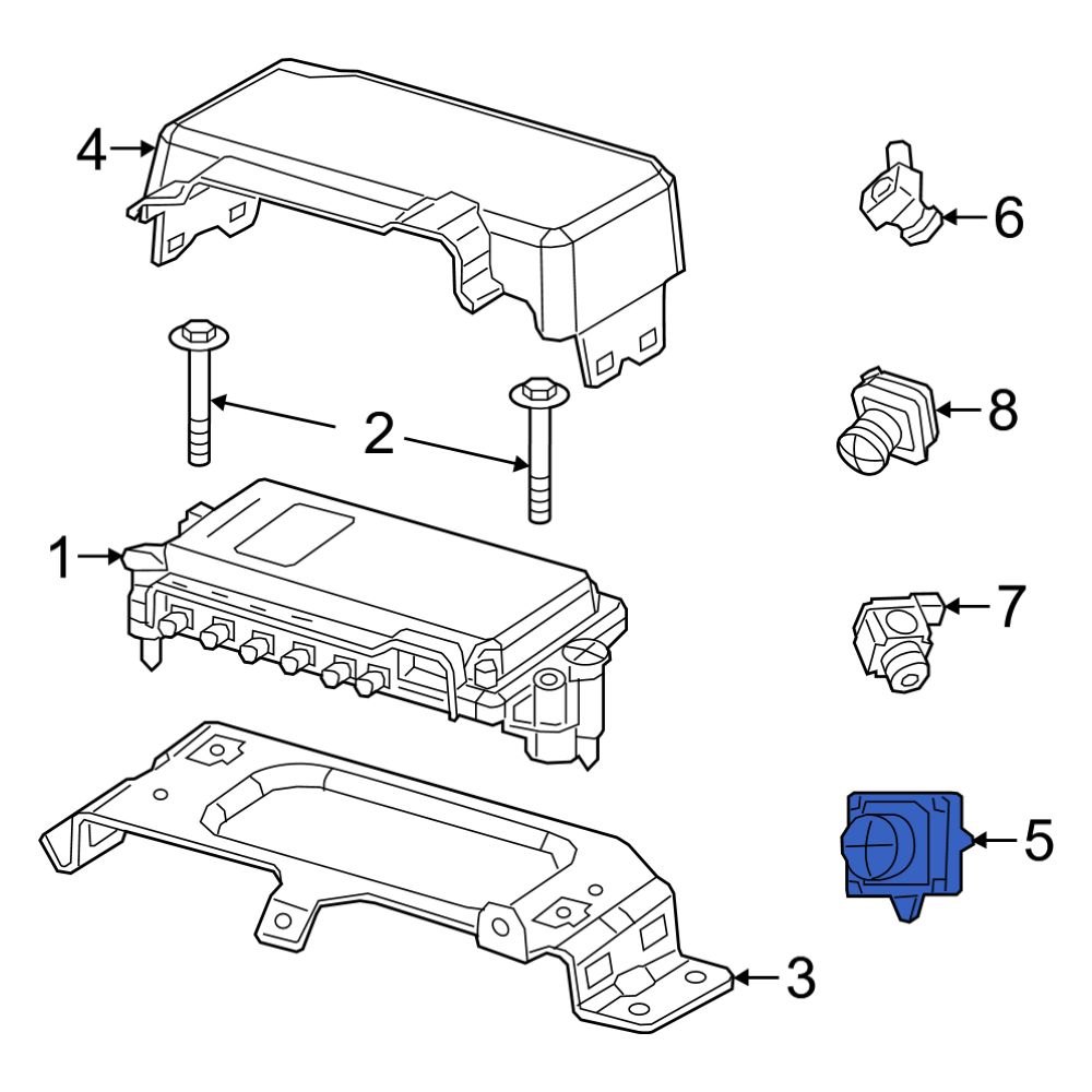 Ram OE 68417514AA - Center Park Assist Camera