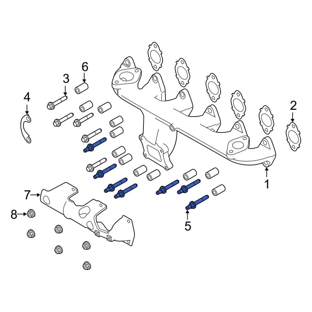 Ram OE 68447794AA - Exhaust Manifold Stud